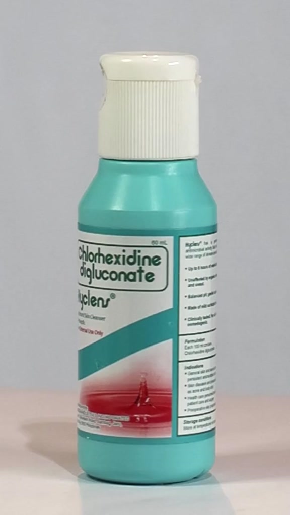 Hyclens Skin Cleanser 4% Chlorhexidine digluconate 60 mL and 1 Liter ...