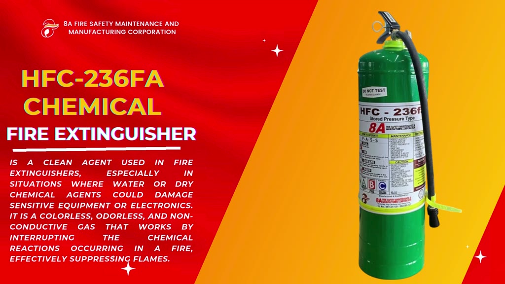 1 lb. 3 lbs. 5 lbs. 8A Fire Safety – Compact HFC 236fa Chemical Fire ...