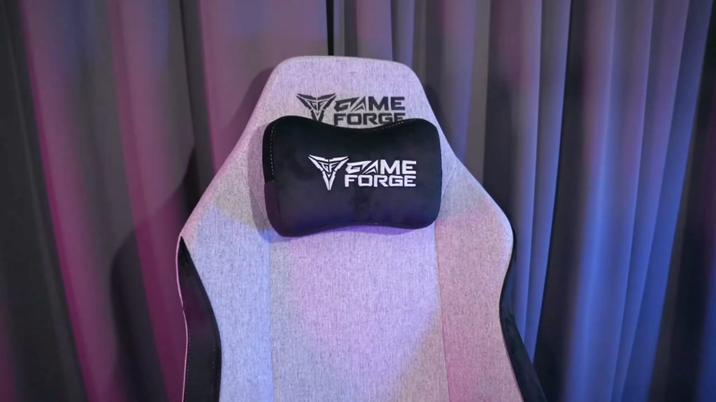 GAMEFORGE gaming chair Nebula Series cotton and linen fabrics ergonomic ...
