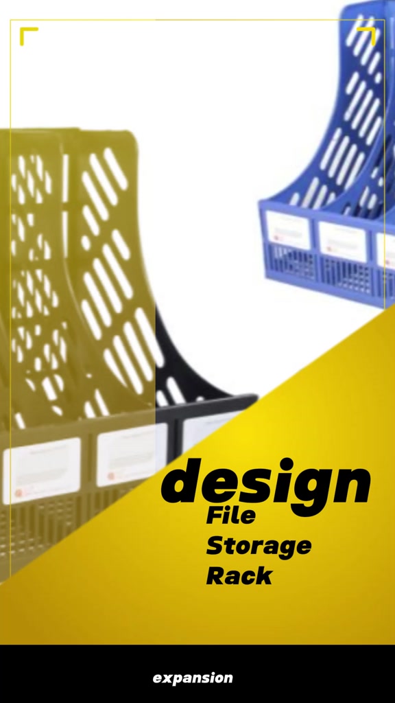 three-column file data storage rack/Office supplies file box / triple ...