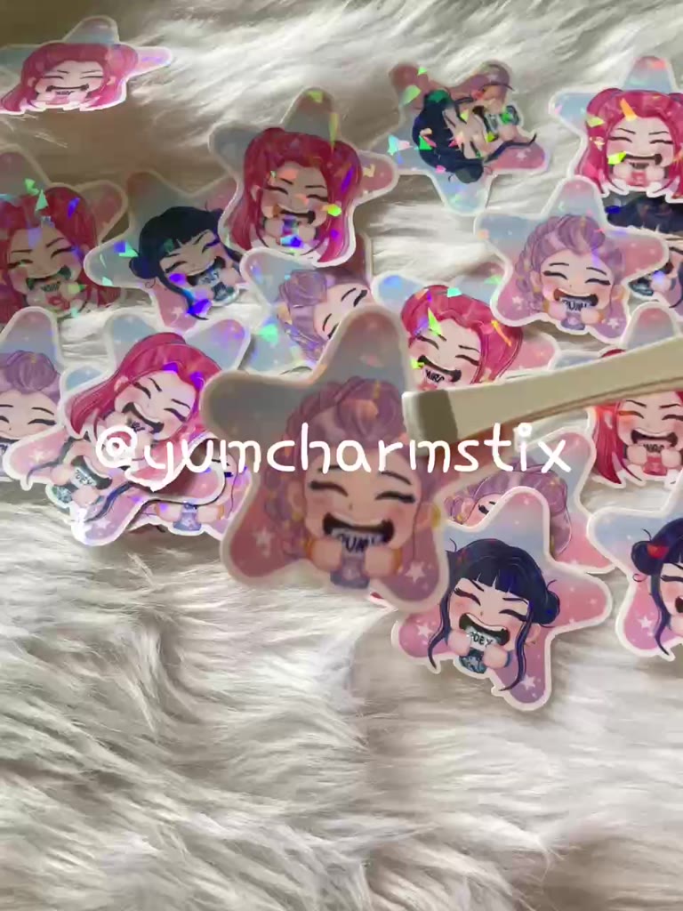 KPOP Demon Hunters Sticker | Huntrix Waterproof Sticker | Mira, Rumi ...