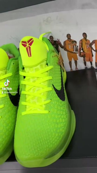 UA Shoes Zoom Kobe 6 Protro Green Apple Lowcut Carbon Fiber Rubber ...