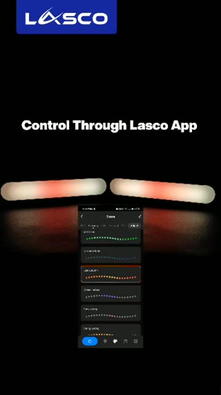 Lasco Wifi RGBIC 2 Pcs LED Light Bar Ambient Atmosphere Light for PC TV ...