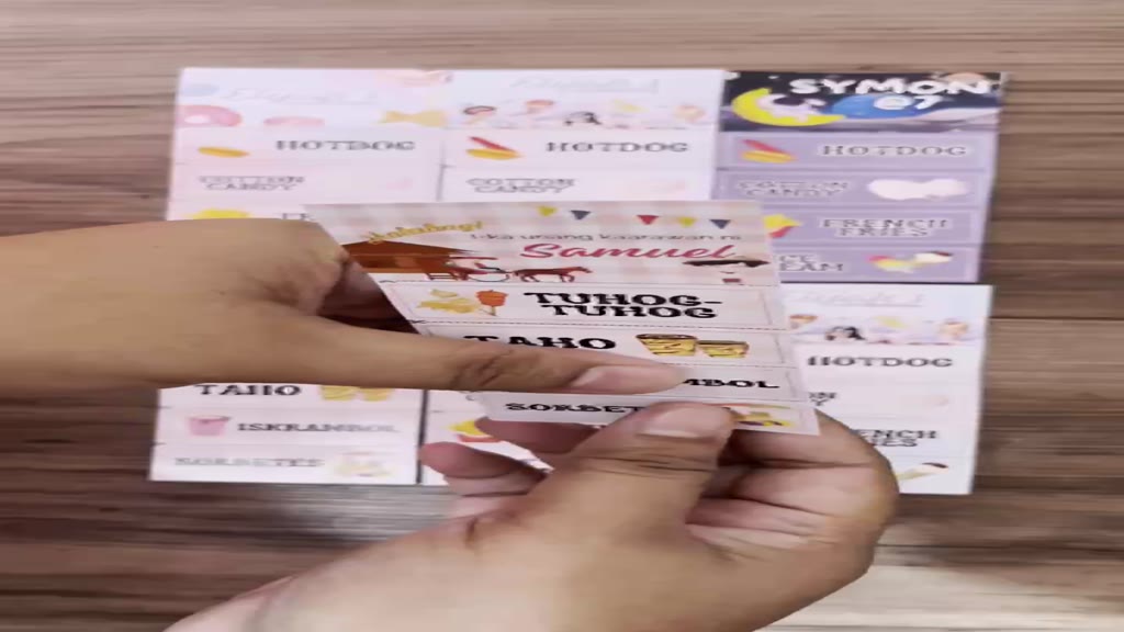 Party Food Stubs | Birthday Cart stubs | Cart Ticket | Shopee Philippines