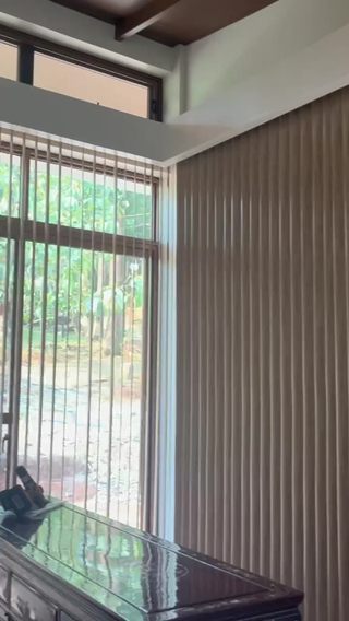 PVC VERTICAL (customize size) VERTICAL BLINDS corrugated curve 100% ...