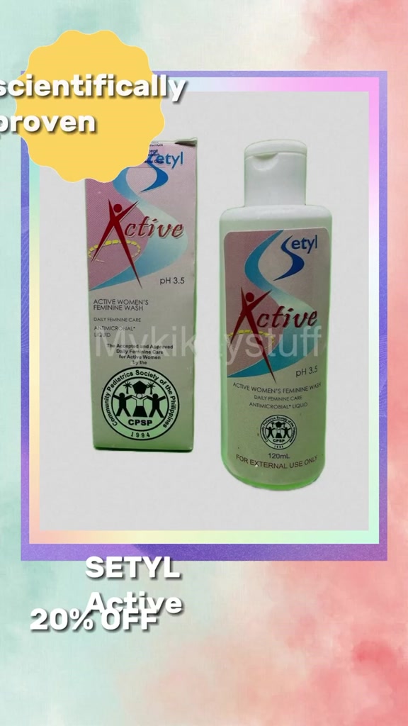SETYL Active (120ml) Feminine Wash | Shopee Philippines