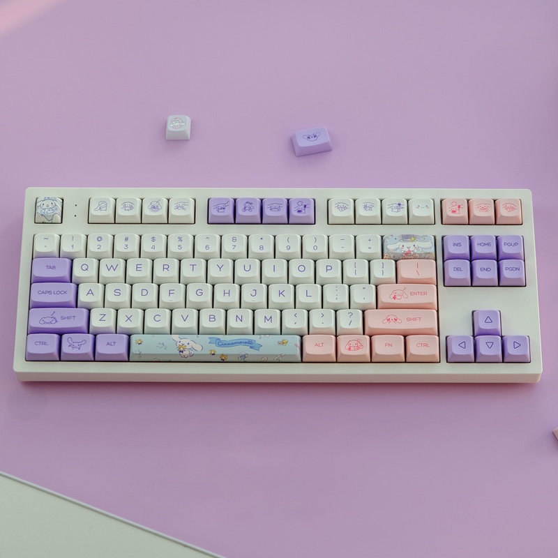 PBT Anime Cinnamon Keycaps English XDA Profile Dye Sublimation ...