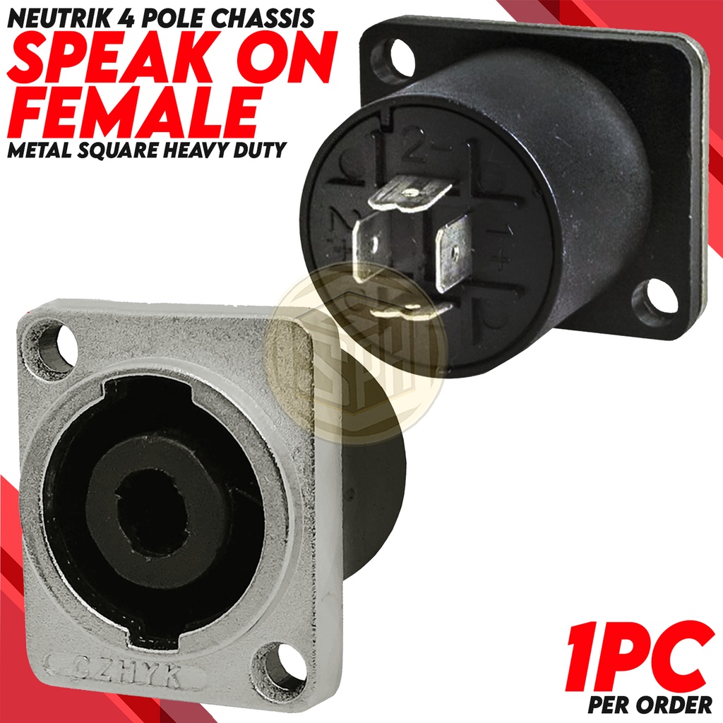 Neutrik Speakon Female Jack Socket Audio Chassis XLR Connector Socket ...