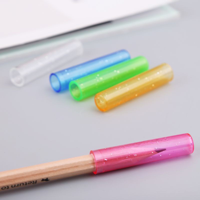 Ecoplanet COD#6Pcs Cute Pencil Cap Sleeve Cover Extender Plastic ...