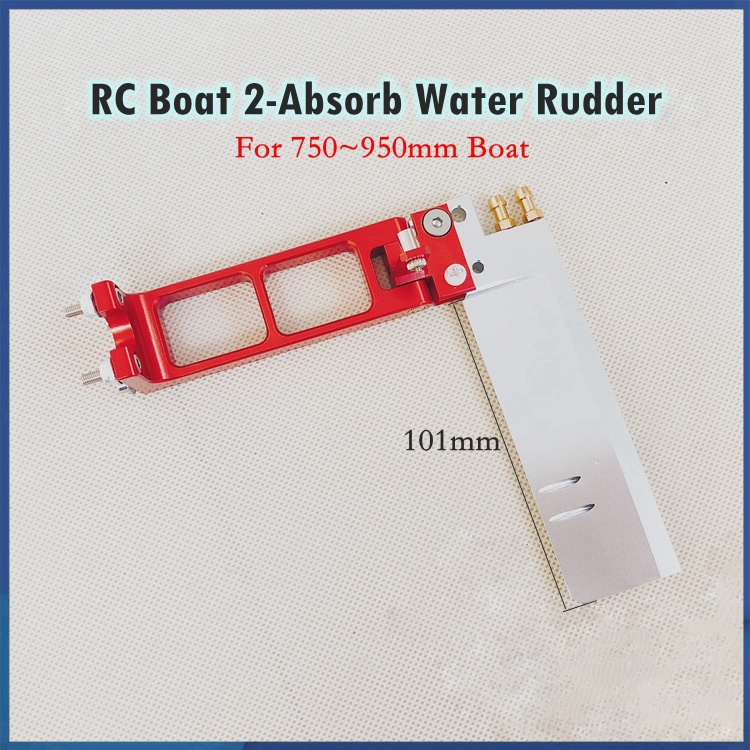 CYS RC Boat Rudder 115mm Aluminum Alloy L-Seat 1 Or 2-Water Absorbing ...