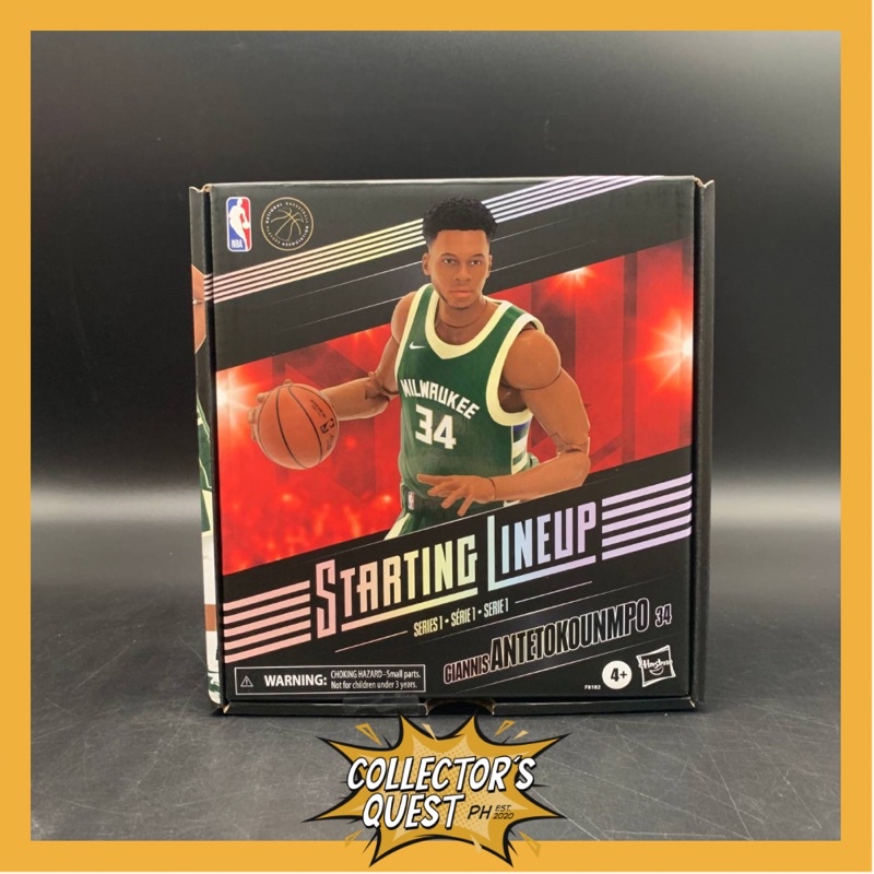 Hasbro NBA Starting Lineup Giannis Antetokounmpo Milwaukee Bucks Figure ...