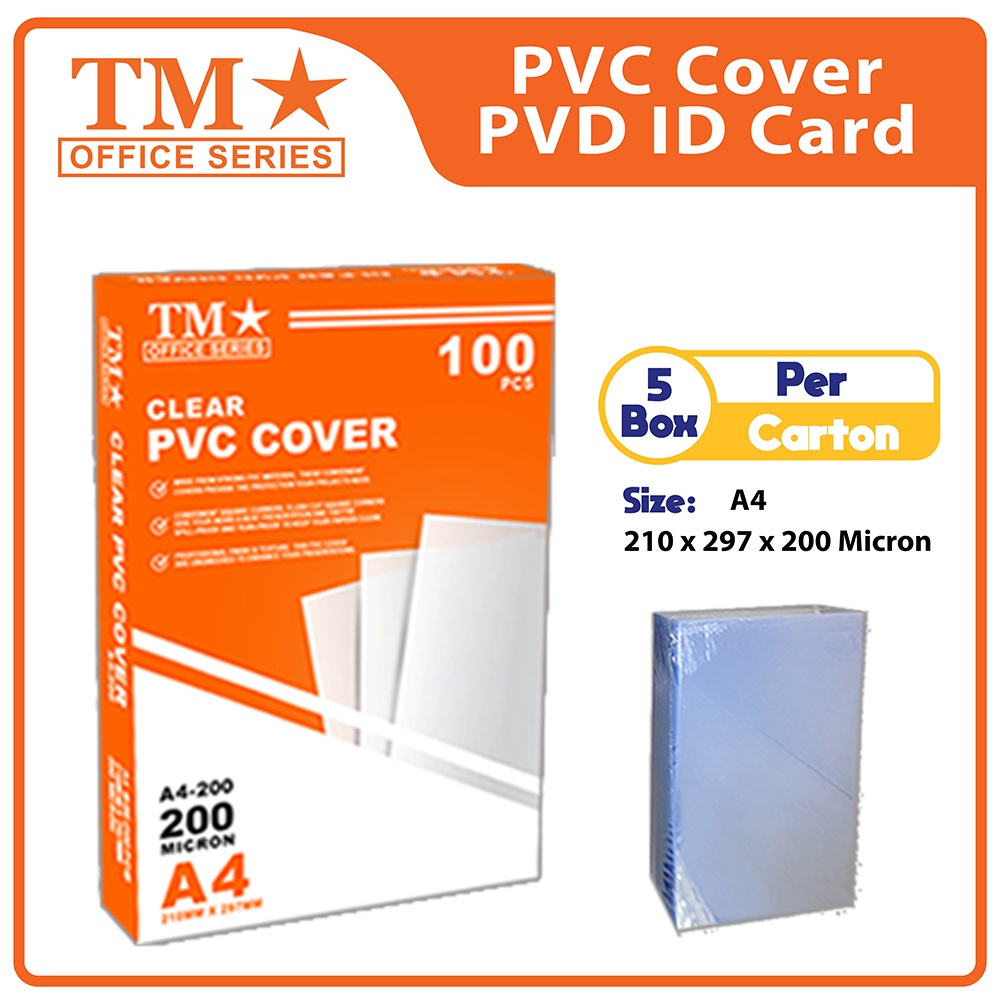 TM 5 boxes PVC Cover Clear (A4) | Shopee Philippines