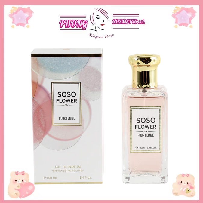 PERFUME FOR WOMEN LONG LASTING PERFUME (SCENT SOSO FLOWER) | Shopee ...