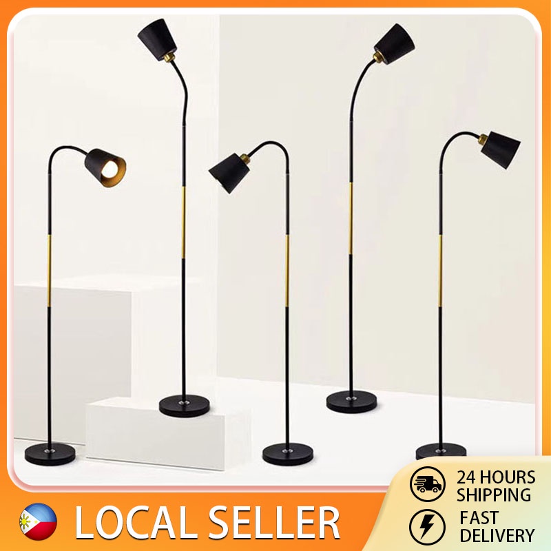 LED Floor Lamp Living Room Floor Light Study Lamp Shade Bedroom Night ...