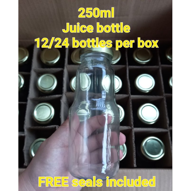 250ml Juice bottle, 12/24 bottles per box | Shopee Philippines