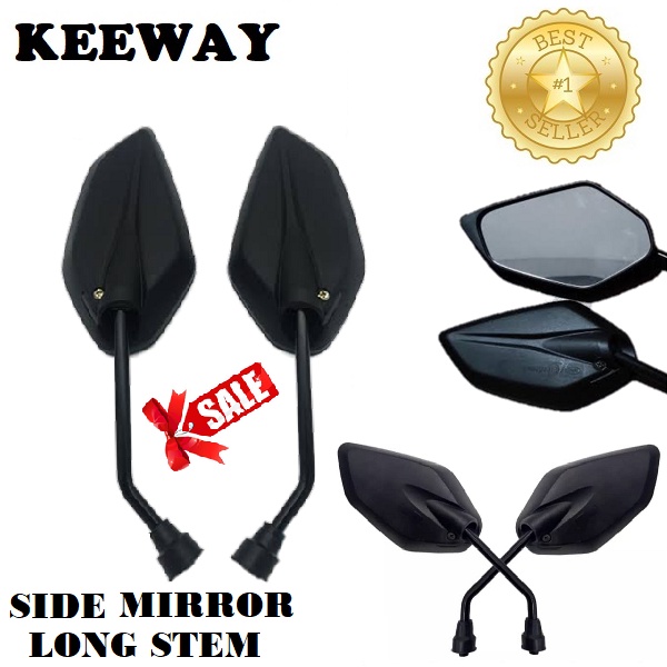KEEWAY SIP 125 - SIDE MIRROR Motorcycle Black LONG STEM ACCESORIES ...