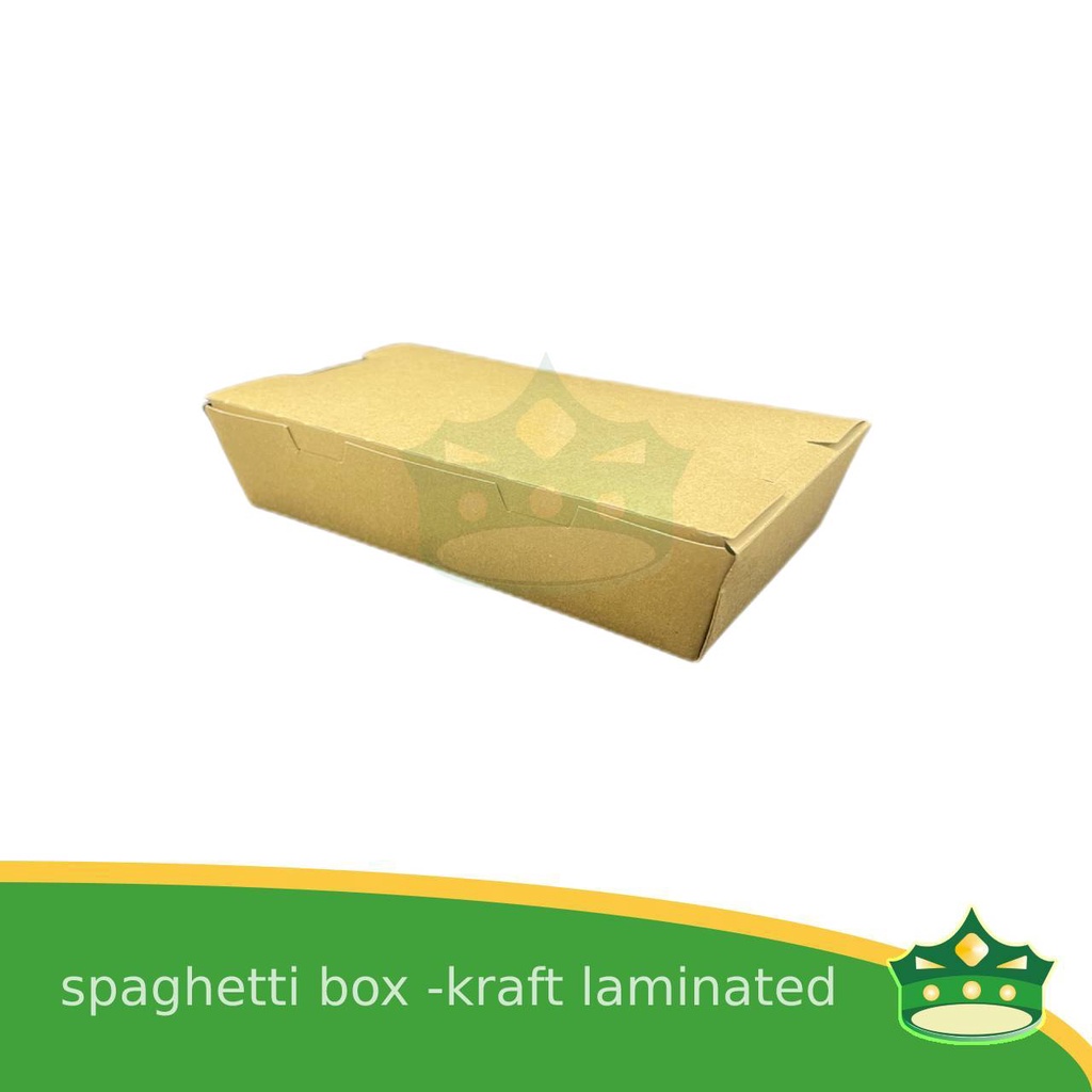 [25 pcs] paper spaghetti box kraft brown for take-outs and delivery of ...