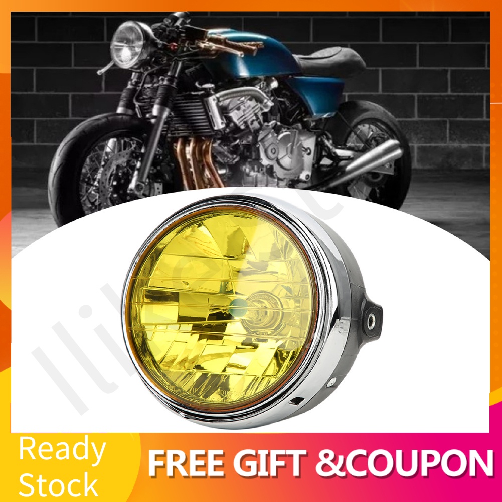 [Ready Stock] Ilikestore Motorcycle Retro Headlamp Front Headlight Fit ...