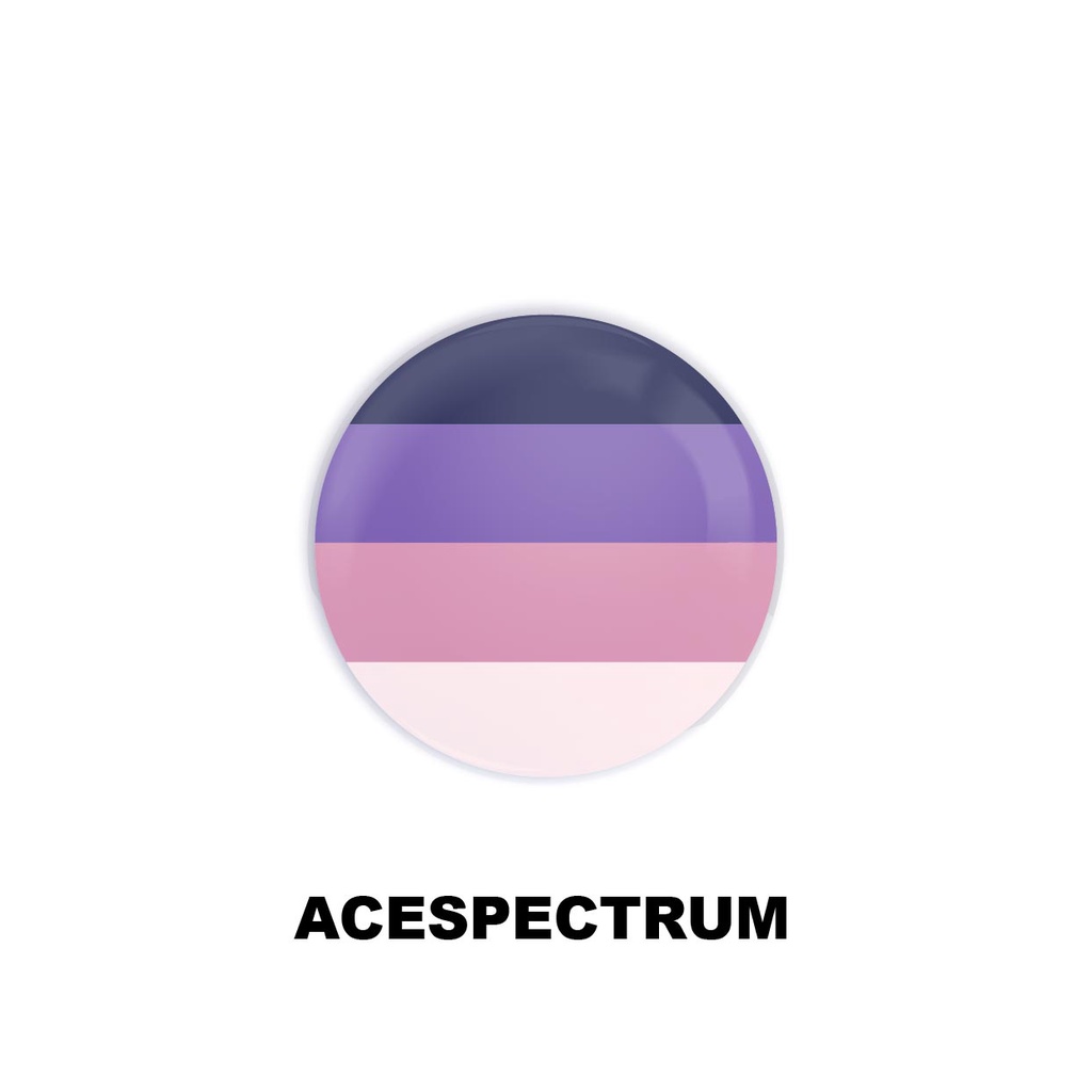 ACE ASEXUAL SPECTRUM Part 2/2 HETERO/ LGBTQIA+ Pride Flags Pin Button ...