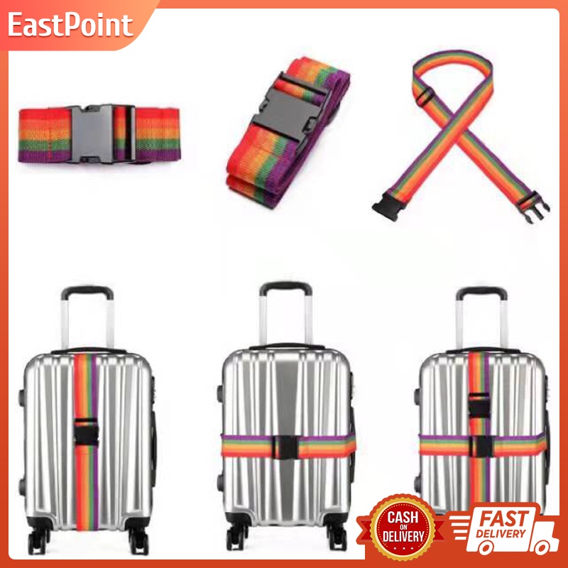 Adjustable Travel Buckle Luggage Belt Rainbow Luggage Belt Travel Box ...