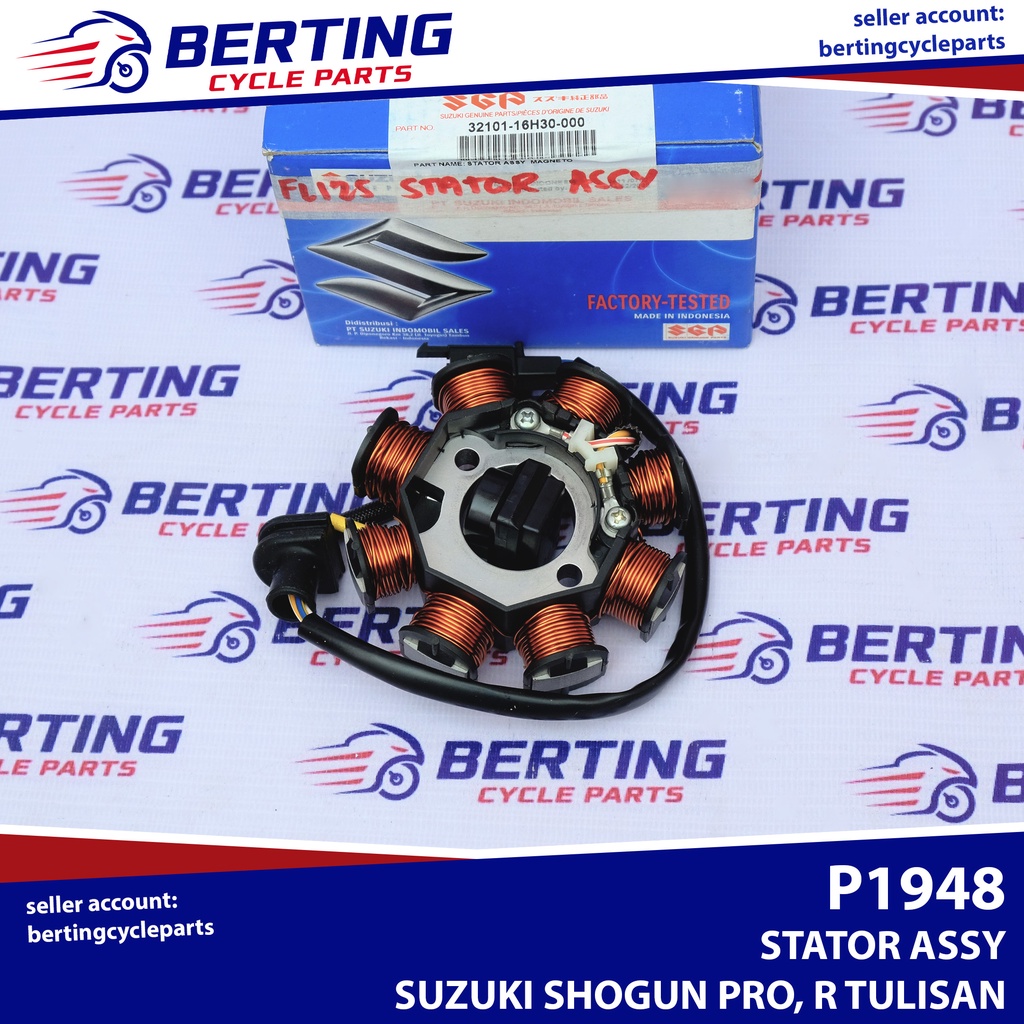 SGP STATOR ASSY Suzuki Shogun Pro 125 Tulisan Genuine 32101-16H30-000 ...