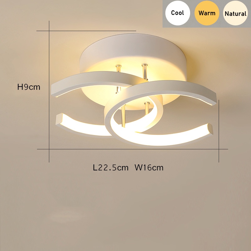 GOGEOUS 3 color Ceiling Light Tricolor LED Ceiling Light Living Room ...