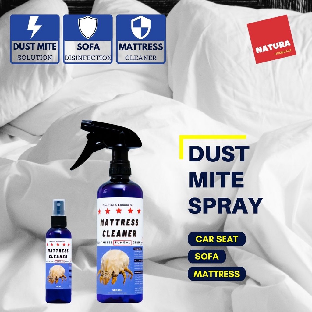 Natura Dust Mite Killer Spray, Car seat, Mattress, Sofa Cleaner ...