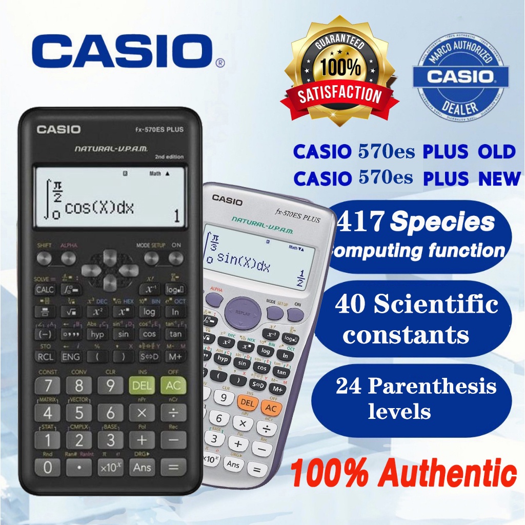 2023 CASIO Scientific Calculator FX 570ES PLUS 2nd EDITION mini for student | Shopee Philippines