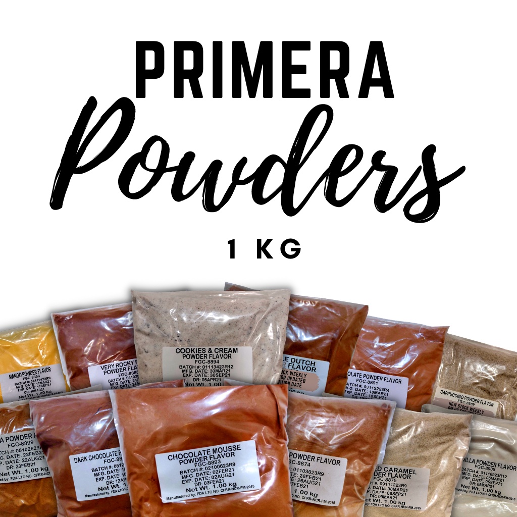 Primera Premium Powder Flavor 1kg for Milktea, Milk Tea, Shakes and ...