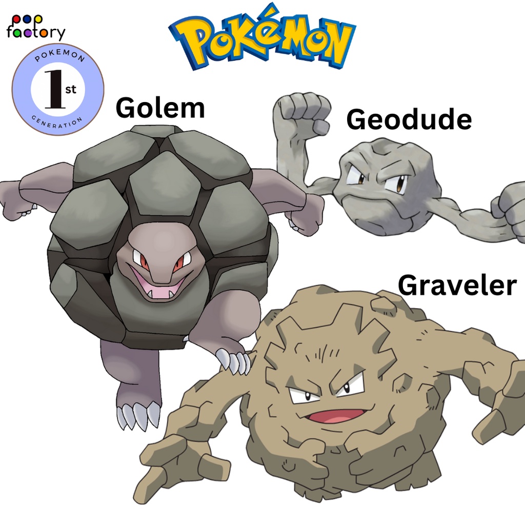 Geodude , Graveler & Golem Pokemon (Alolan Forms) Cards TCG (1stGen ...