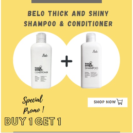 Buy 1 Take 1 Belo Shampoo & Conditioner Dra. Belo Thick Shiny Hair ...