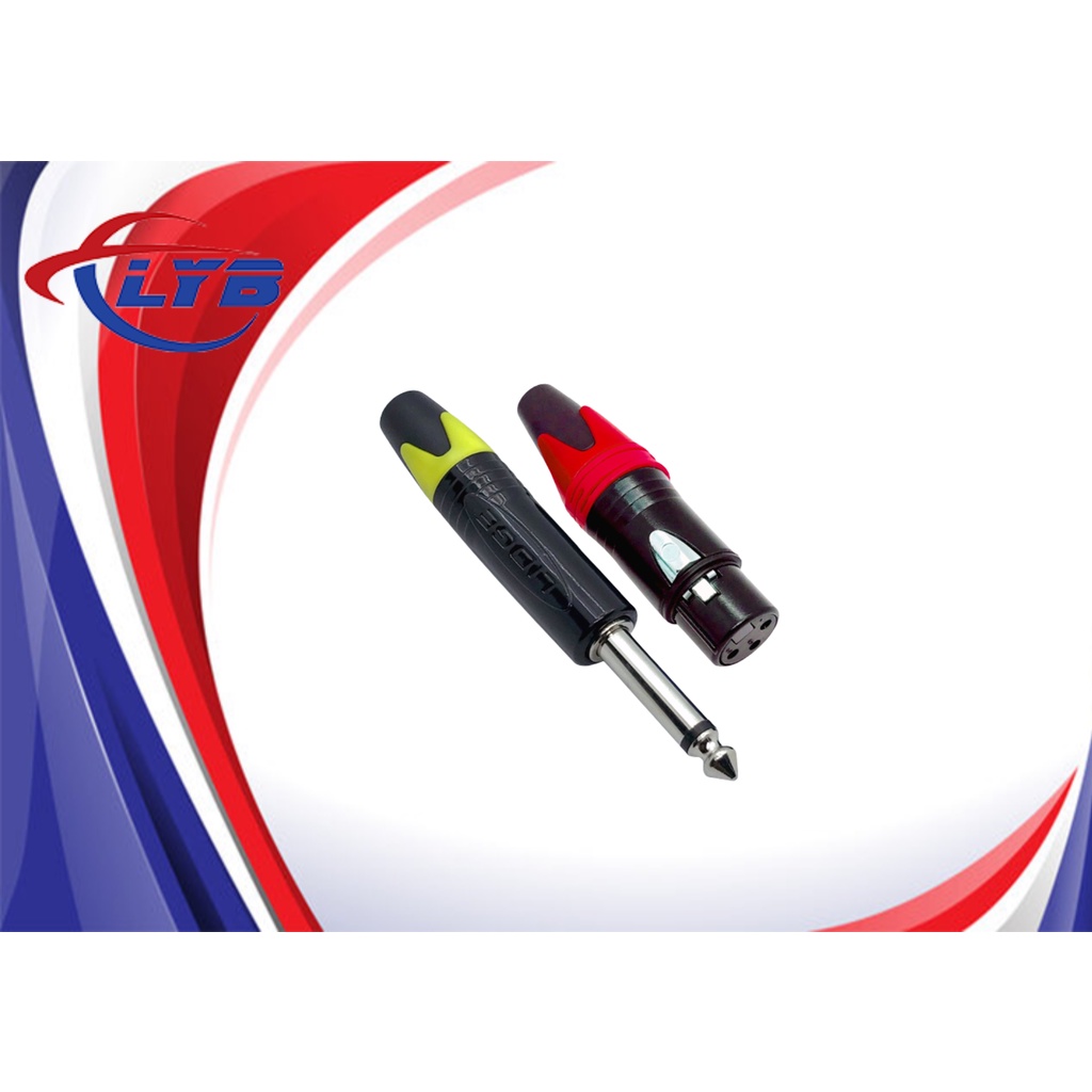 COD LIDGE set Audio Plug Connector 6.35mm Mono Male PL55 Plug | Shopee ...