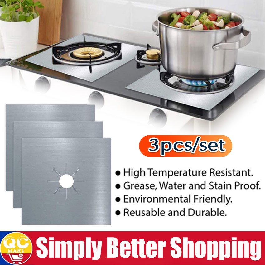 3PC Stove Protector Mat Gas Stove Protector Gas Stove Stovetop Burner ...