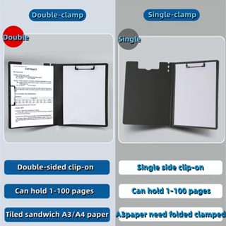 A4 Morandi Color Folder Clip Board Horizontal Vertical Water-proof File ...