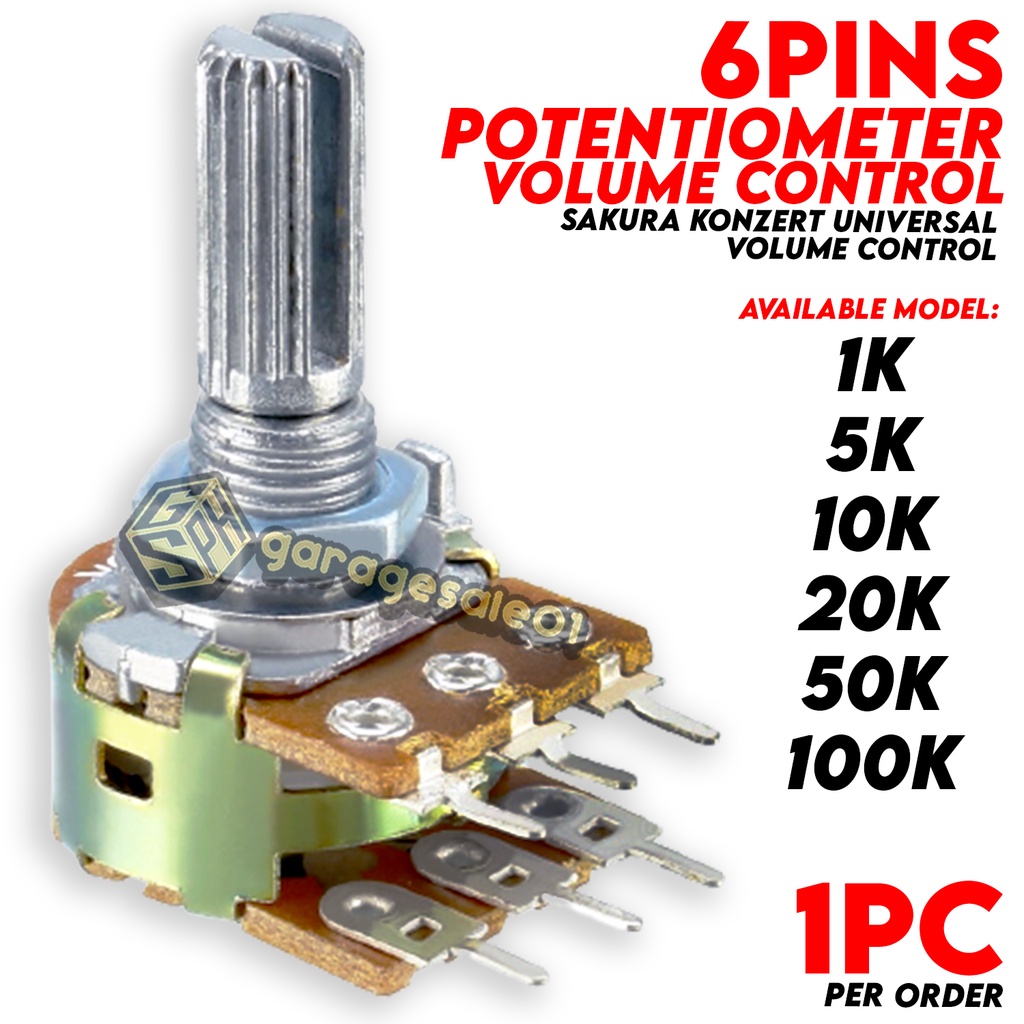 Potentiometer 6legs Sakura Konzert Universal Volume Control 6 pin ...
