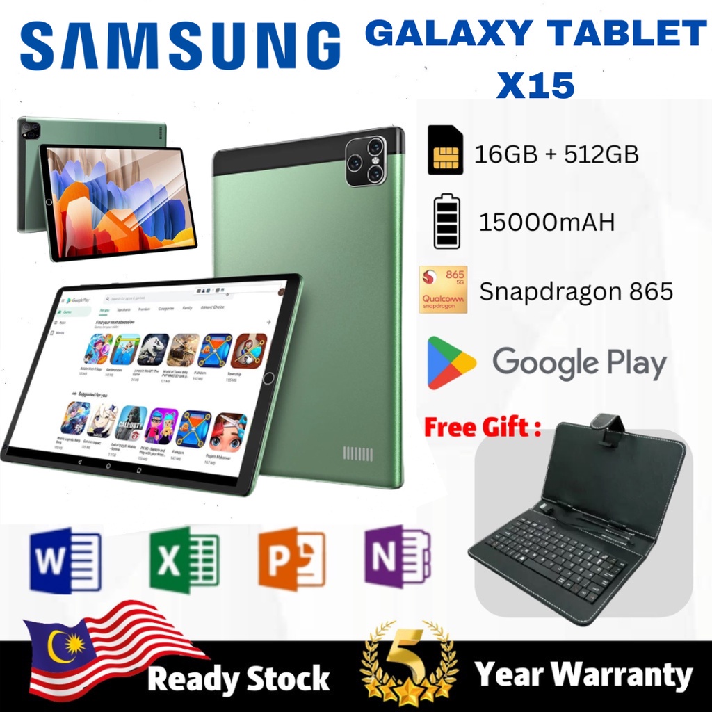 2025 New Samsung Galaxy Tablet 12GB+512GB Learning Tablet for Online ...