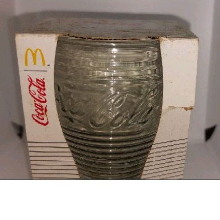 2014 Coca Cola Coke Mcdonald's Ripple Pattern Glass With Damage Box ...
