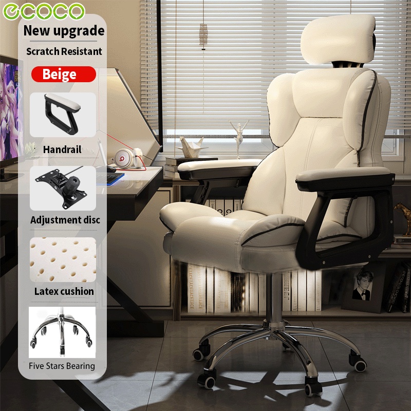 ECOCO Executive Boss Chair Ergonomic Tiltable Adjustable Headrest ...
