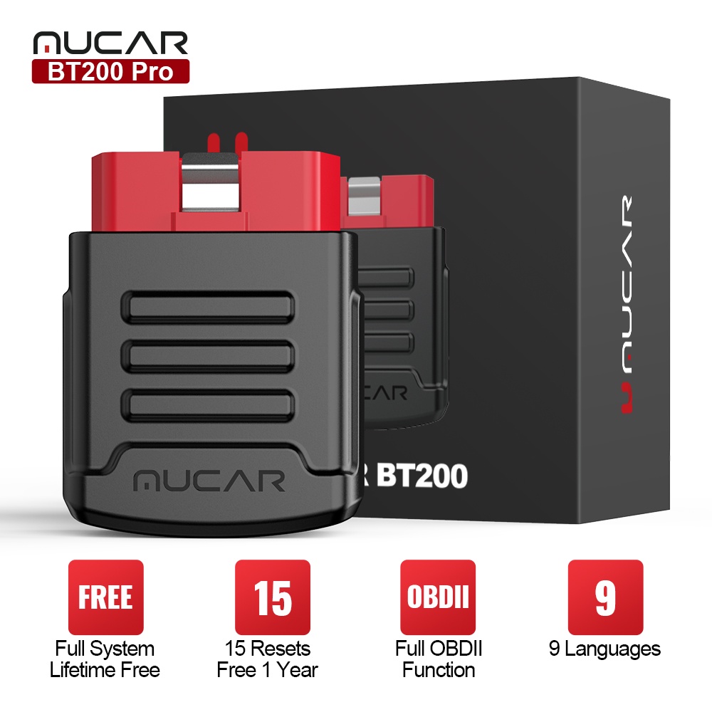 THINKCAR MUCAR BT200 Pro Professional Lifetime Free All Cars Full System Obd2 Diagnostic Tools ...