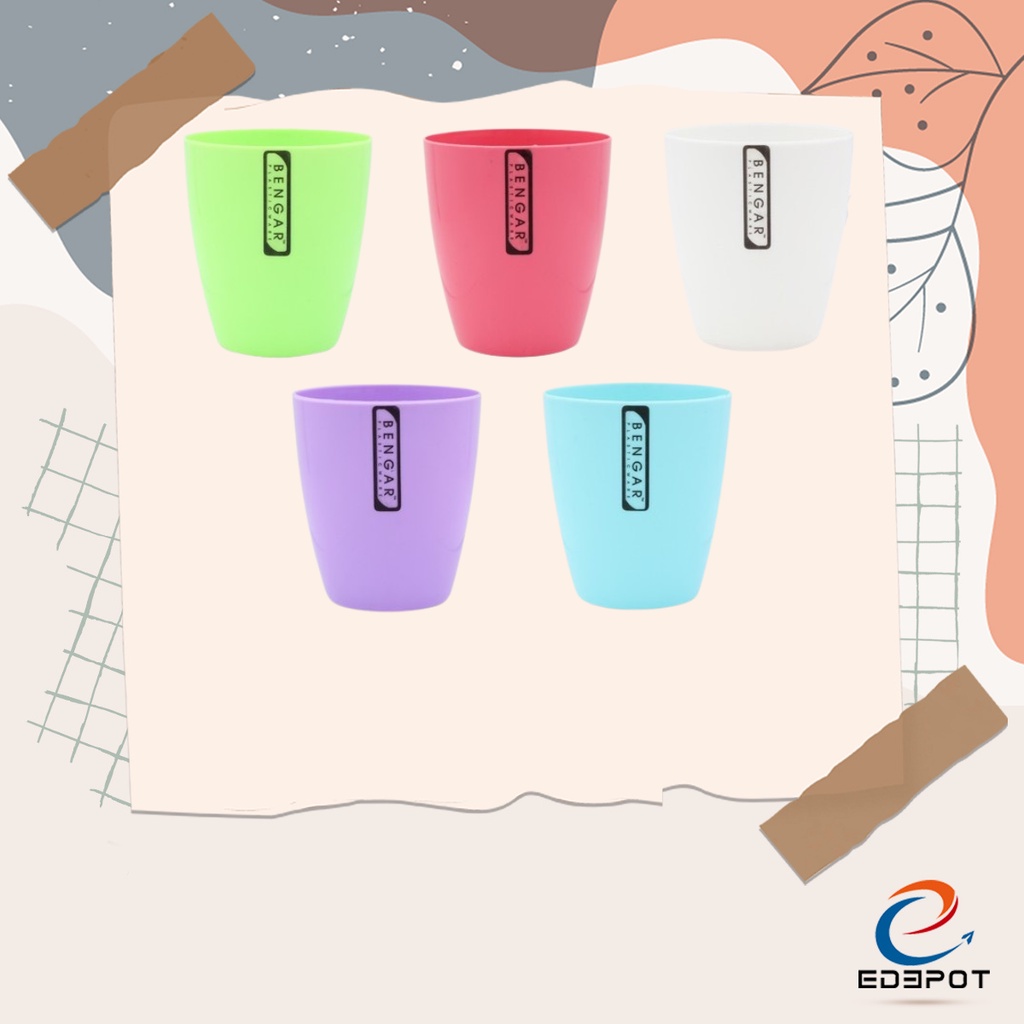 Edepot Colorful Plastic Cups For Kids Drinking Baso Reusable | Shopee ...