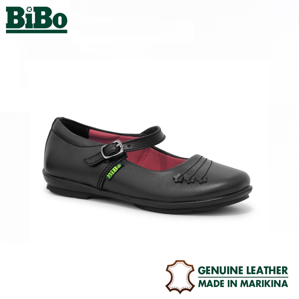 Bibo 1581 Leather Black Shoes for Girls (231581, 321581) | Shopee ...