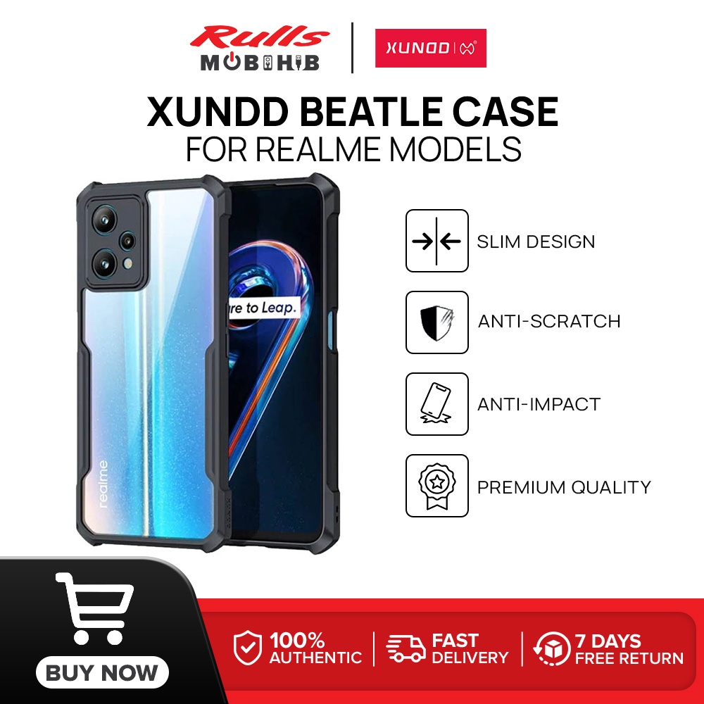 Realme XUNDD Beatle Series Airbag Shockproof Case for Realme 9 Pro / 10 / C21y / C30 | Shopee ...