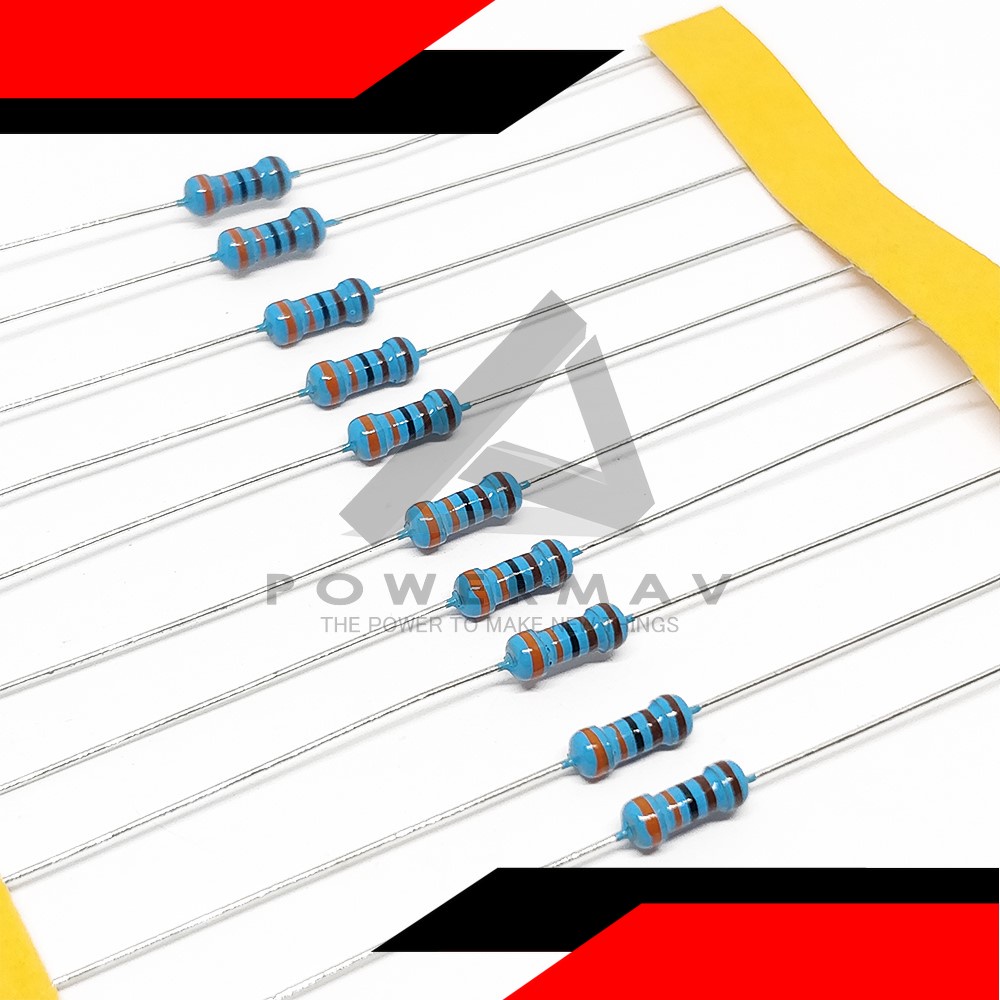 10pcs 3.3k ohms 5 band 1/4w Metal film resistor 1% ohm for pcb breadboard arduino uno mega nano ...