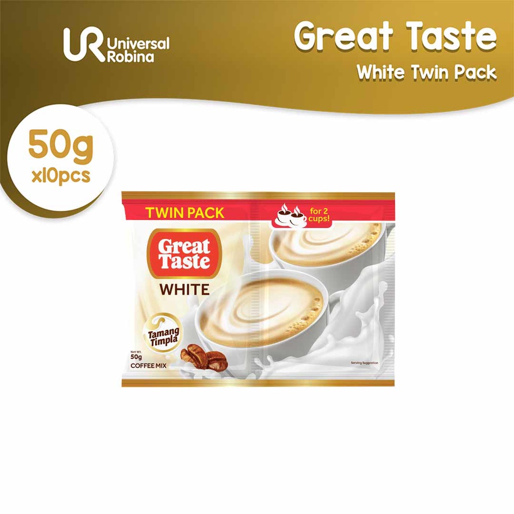 Great Taste White 3-in-1 Twin Pack (50g x 10) | Shopee Philippines