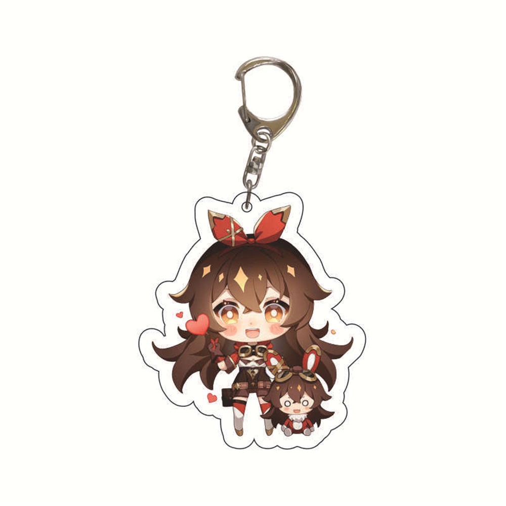 Cute Genshin Impact Game Character Acrylic Keychain SAYU Yoimiya Kazuha ...