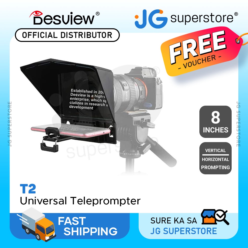 Desview / Bestview T2 Teleprompter For Smartphone/Tablet/DSLR Camera ...
