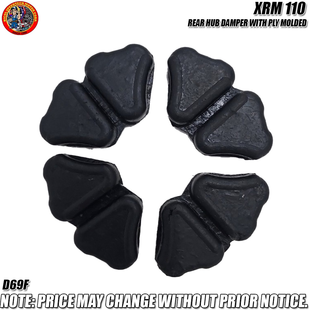 XRM 110/125 REAR HUB DAMPER WITH PLY MOLDED SET (D69F) | Shopee Philippines
