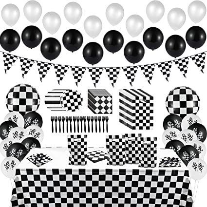 Racing Theme Party / Checkered Party Supplies / Racing Theme Party ...