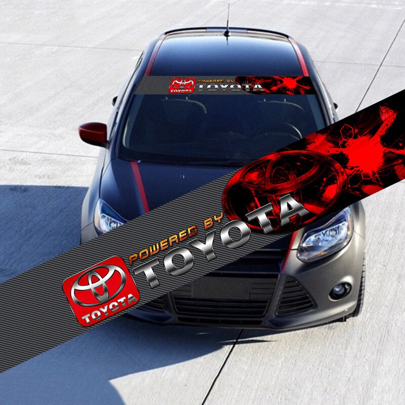 1Piece Colorful Car Front or Rear Reflective Windshield Sticker Cover ...