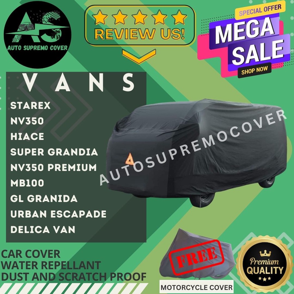 CAR COVER VAN STAREX HIACE GRANDIA VAN FOTON L300 URBAN WATER REPELLANT ...